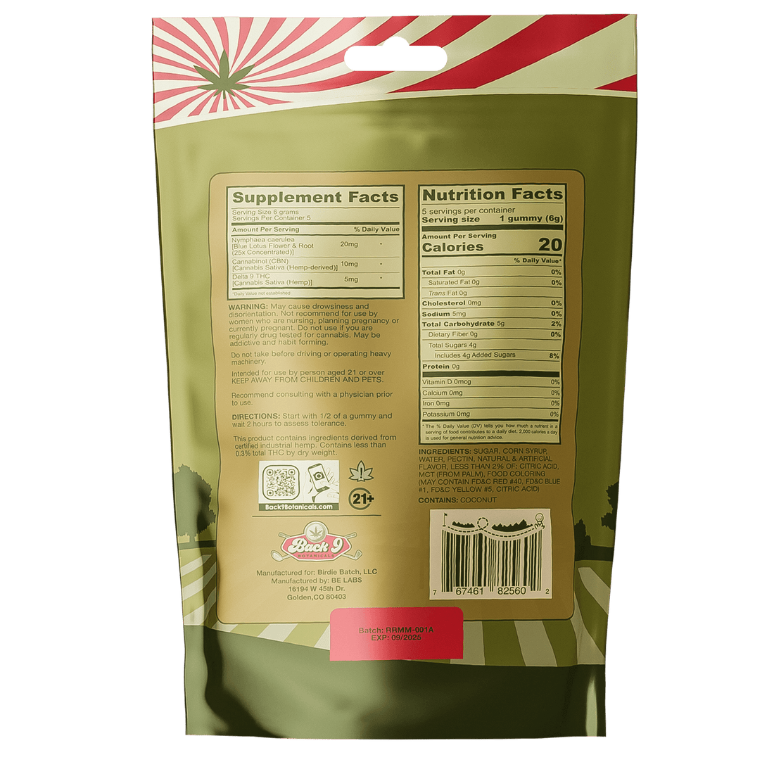 Back 9 Botanicals | Premium Hemp & CBD Gummies for Golfers